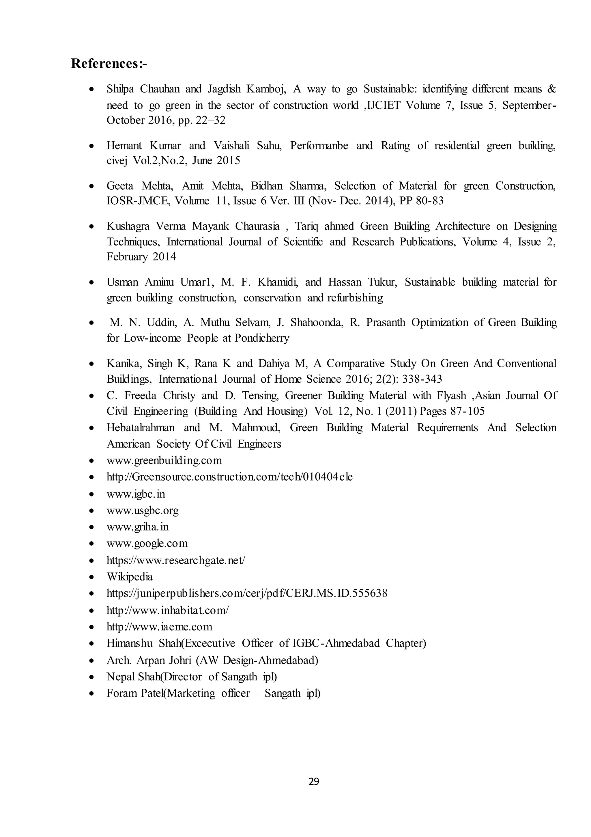 Green Building Construction: Case study on Green Building | DOCX