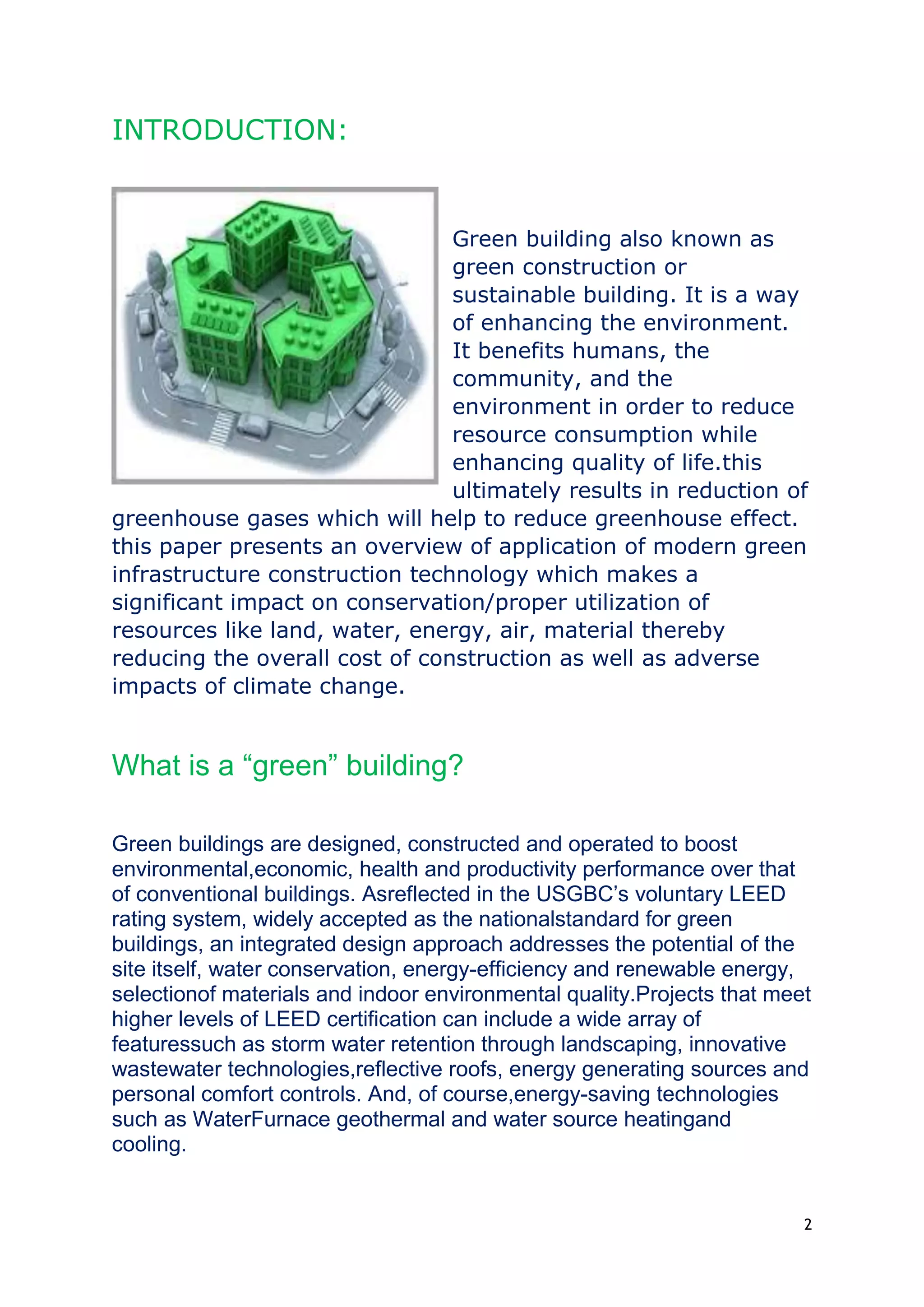Green building report | PDF
