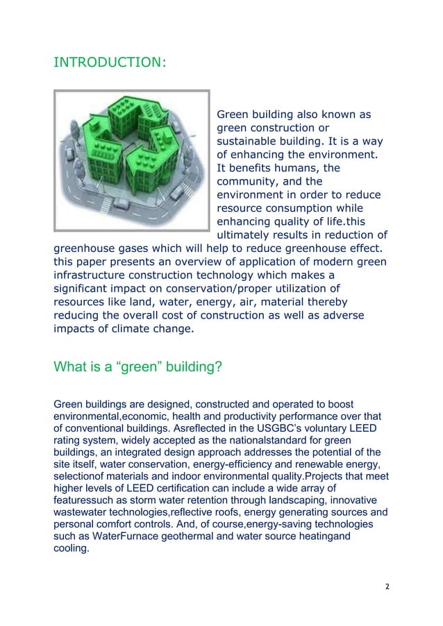 Green building report | PDF | Construction Industry | Industries