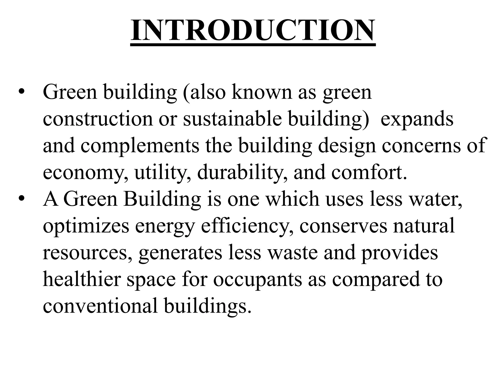 Green buildings | PPTX
