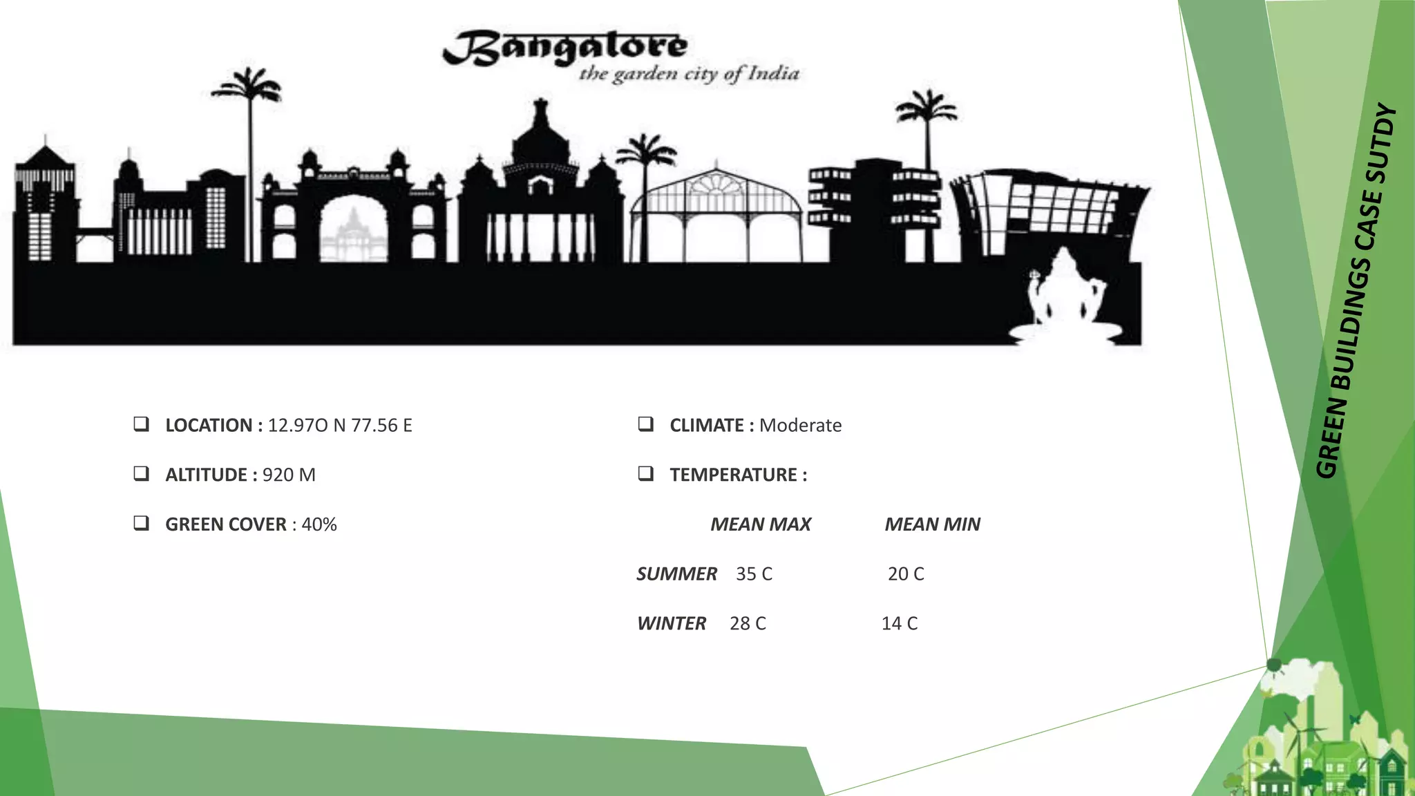 Green buildings case study | PPTX