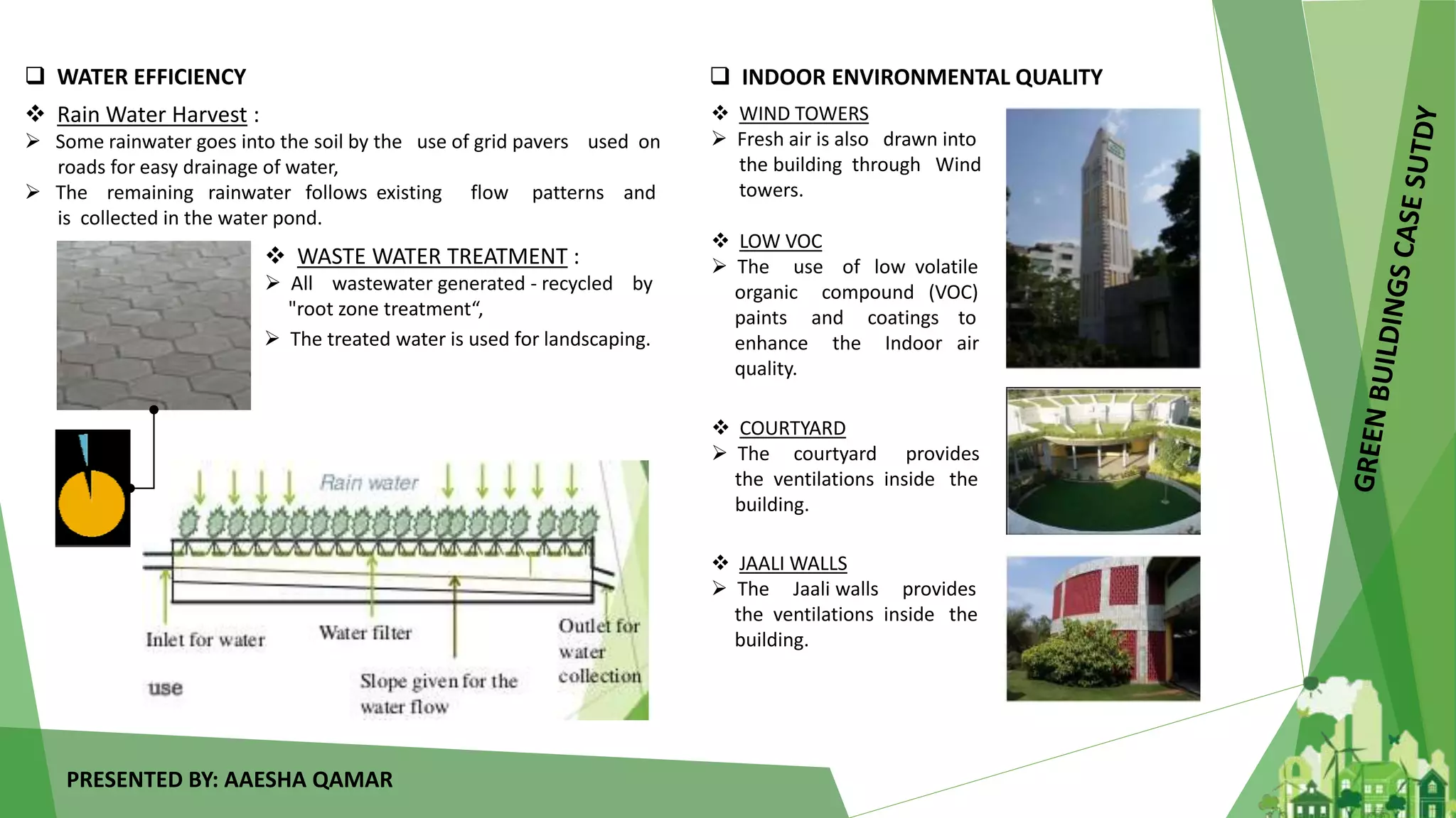 Green buildings case study | PPTX