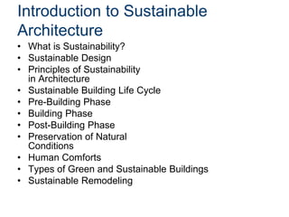 GreenBuildingSustainableArchitecture.ppt