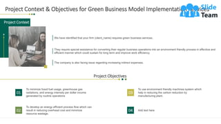 Green Business Model Implementation Proposal PowerPoint Presentation Slides | PPT