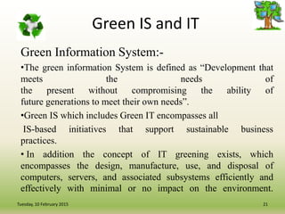 Green business process management ppt | PPTX