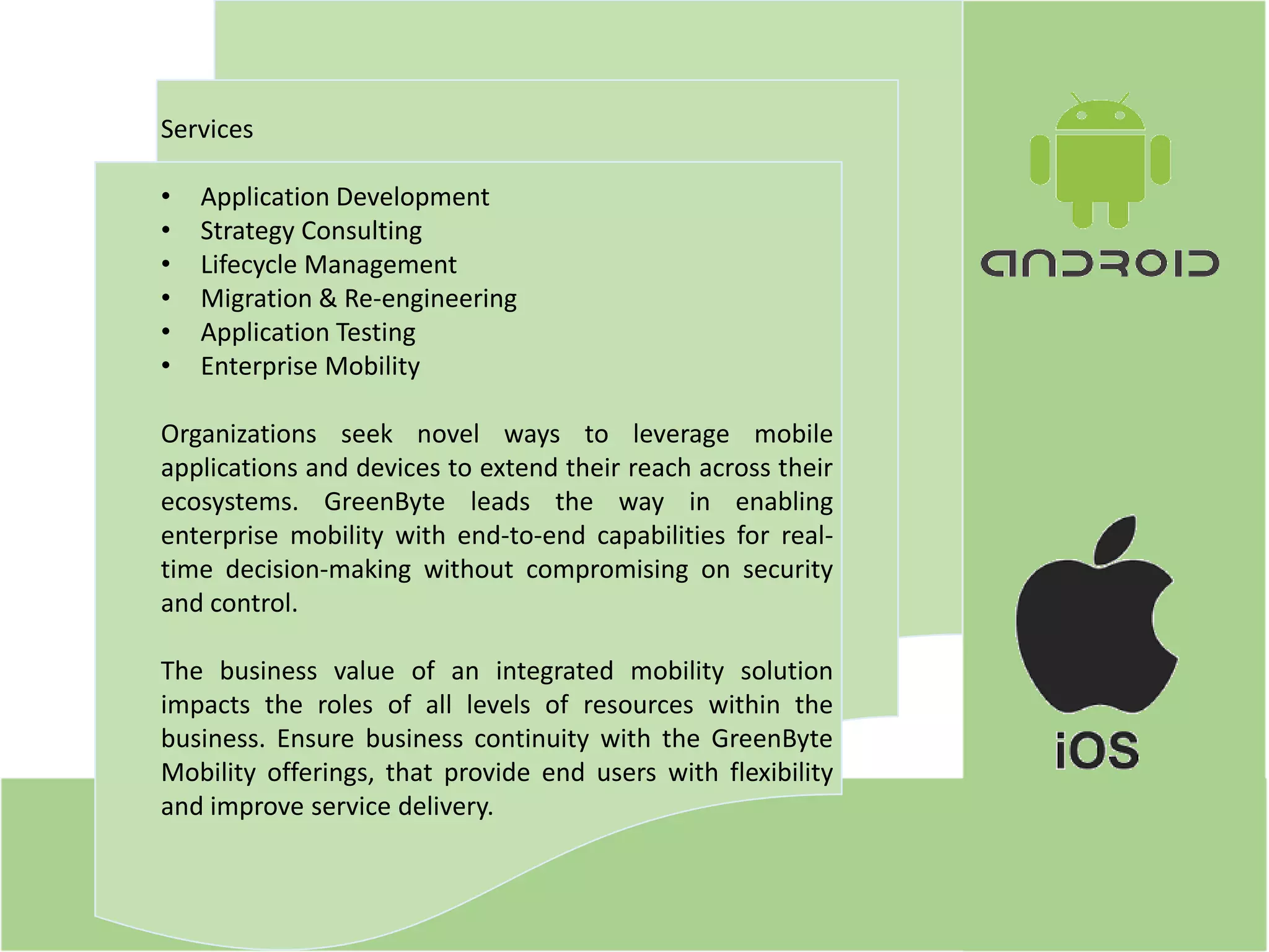 Green byte profile 2017 with mobile and dotnet | PPT
