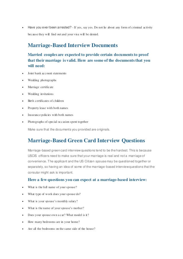 Marriage Based Green Card Interview Questions Sharedoc marriage-based-green-card-interview-questions-sharedoc