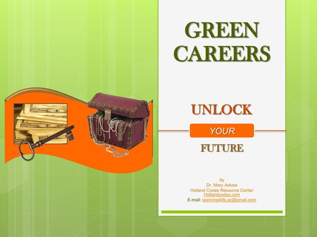 Green Careers and Holland Codes Posters | PPT