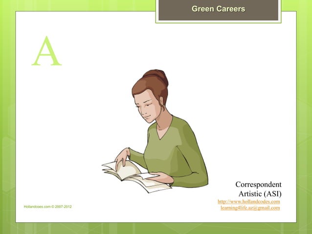 Green Careers and Holland Codes Posters | PPT