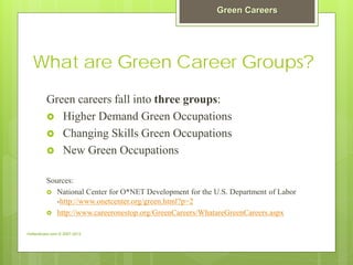 Green Careers and Holland Codes Posters | PPT