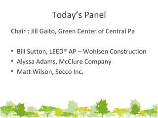 Green Careers Panel Discussion Final | PPT