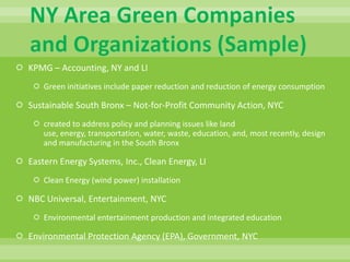 Green Careers... What are they? | PPTX | Agriculture | Industries