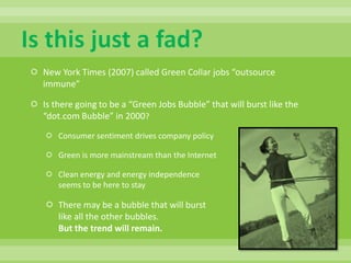 Green Careers... What are they? | PPTX