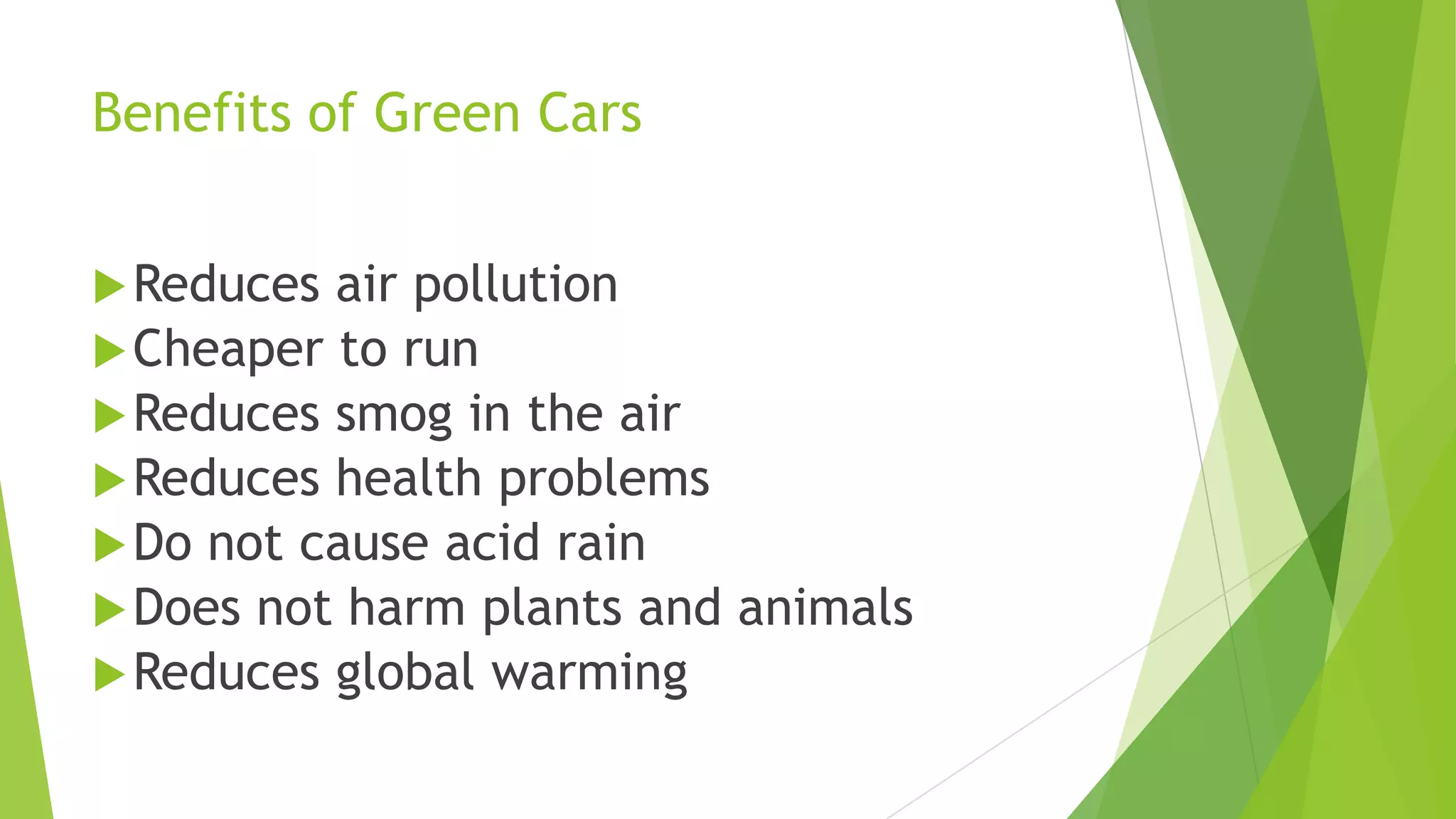 Green cars | PPTX