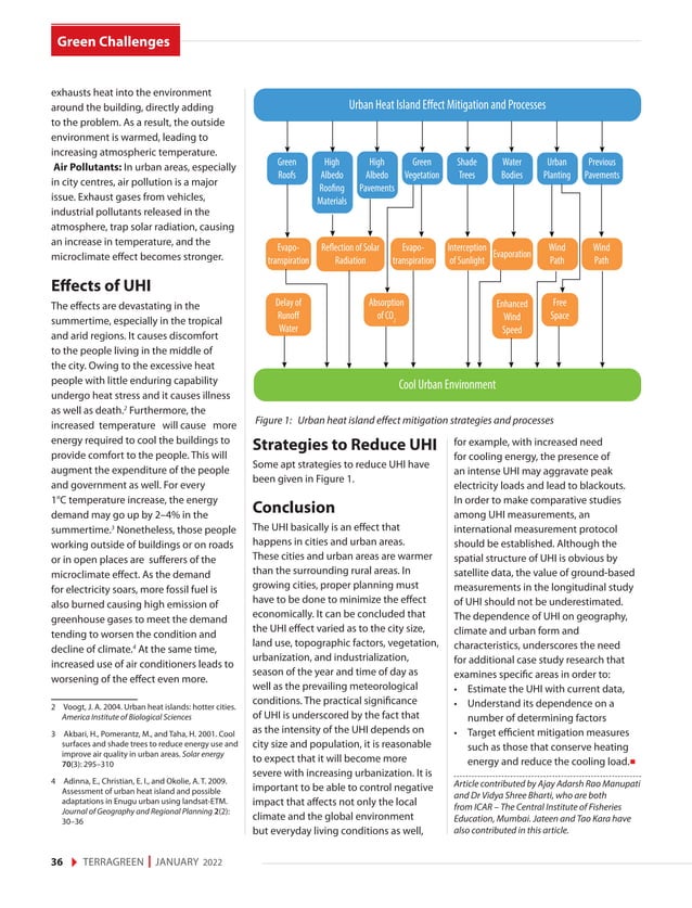 Green challenges - Urban Heat island | PDF