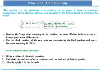 green chemistry 1st year B.tech {chemistry} | PDF