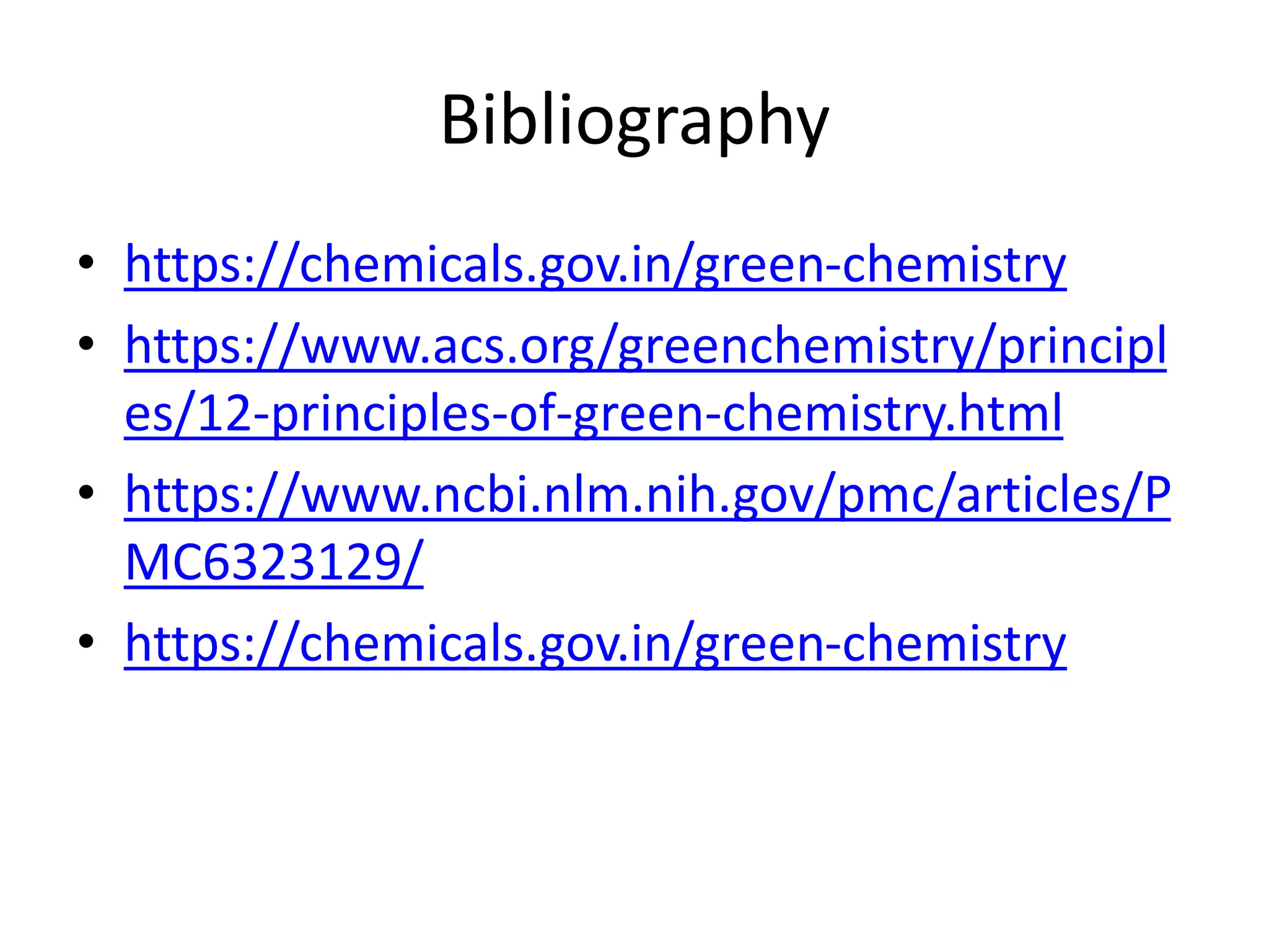 Green chemistry: Short intro of its 12 principles | PPTX