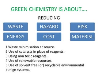 Green chemistry | PPTX