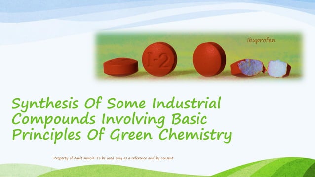 Green chemistry, Its Applications and Benefits | PDF