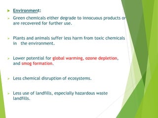 Green chemistry | PPTX