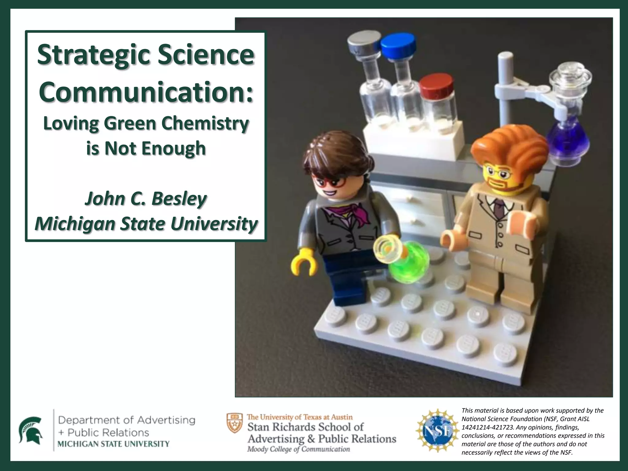 Green Chemistry and Strategic Science Communication | PPT