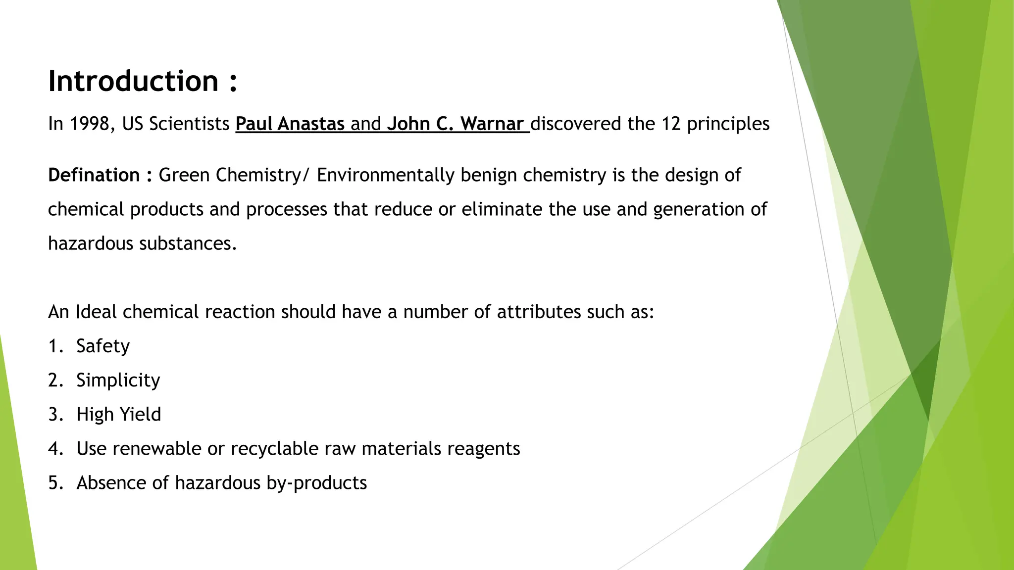 Green Chemistry Basic principles Mangalore University.pptx