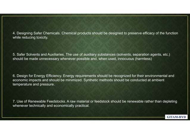 Green chemistry introduction pdf chemistry | PPT