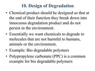 Green chemistry of Organic Chemistry | PPTX