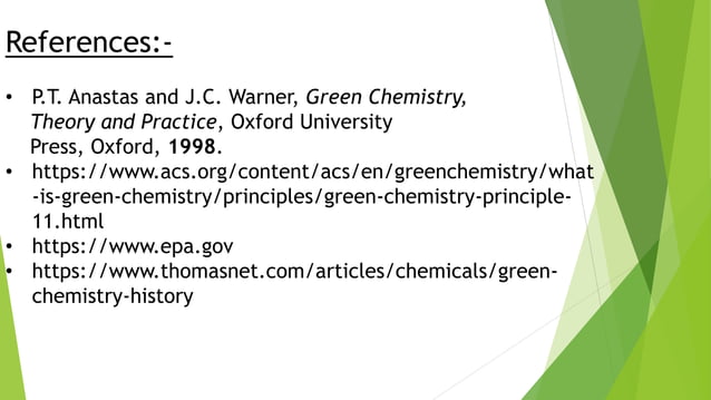 INTRODUCTION TO Green chemistry ppt | PPTX | Environmental Services ...