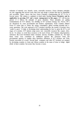 Green chemistry and e-waste management | DOCX