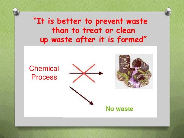 Green chemistry – The Chemical Industries' Way To Go Green