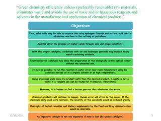 Green chemistry | PPTX