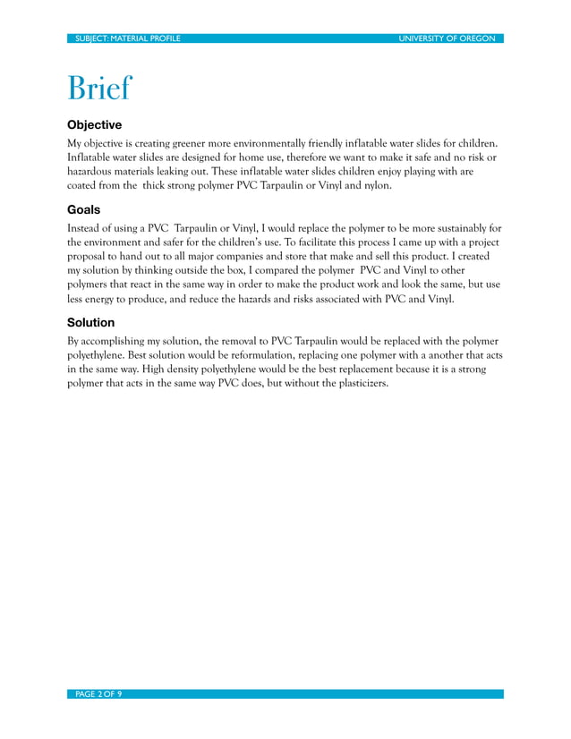 Green Chemistry Proposal | PDF