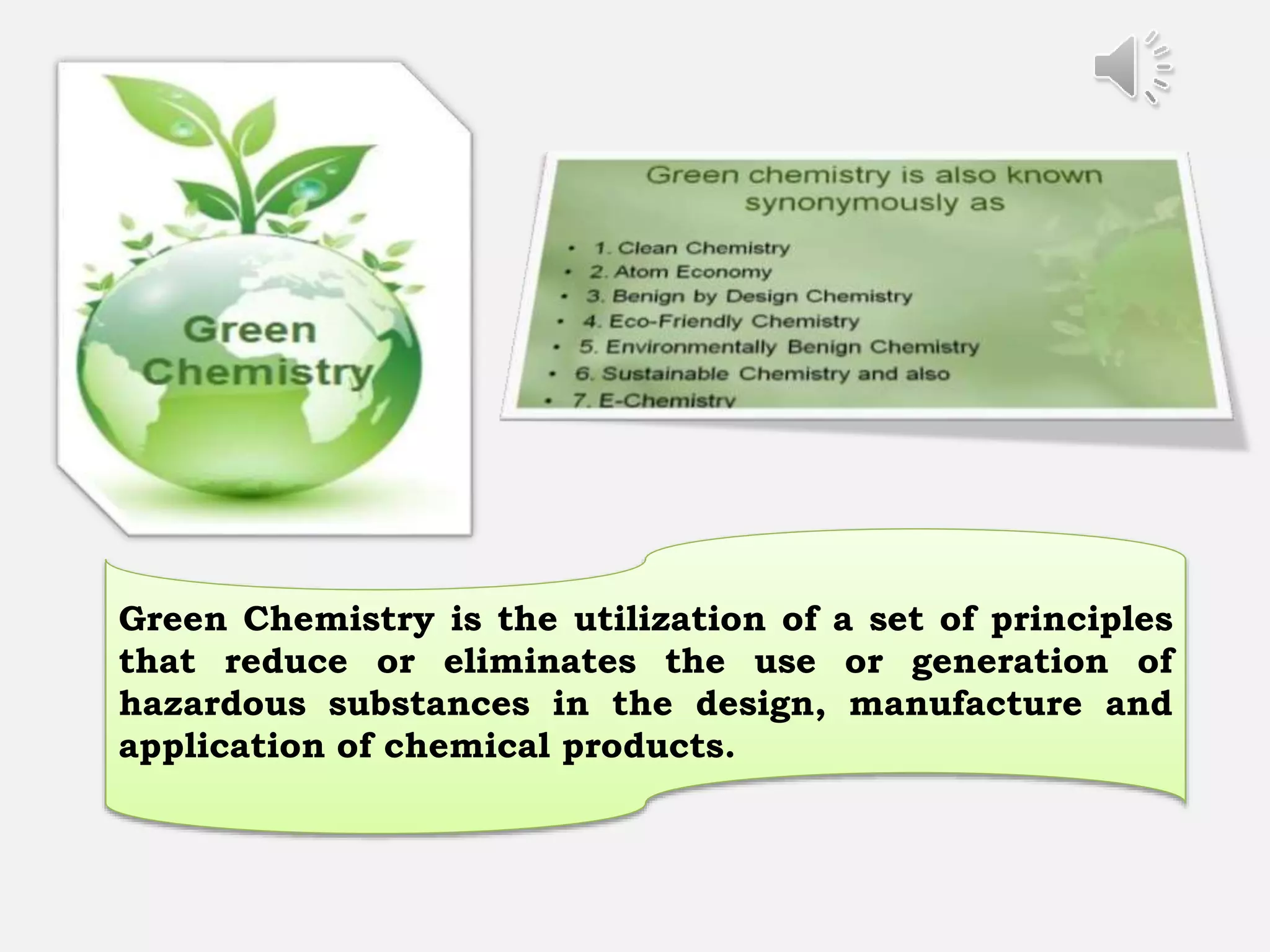 Green chemsitry | PPT
