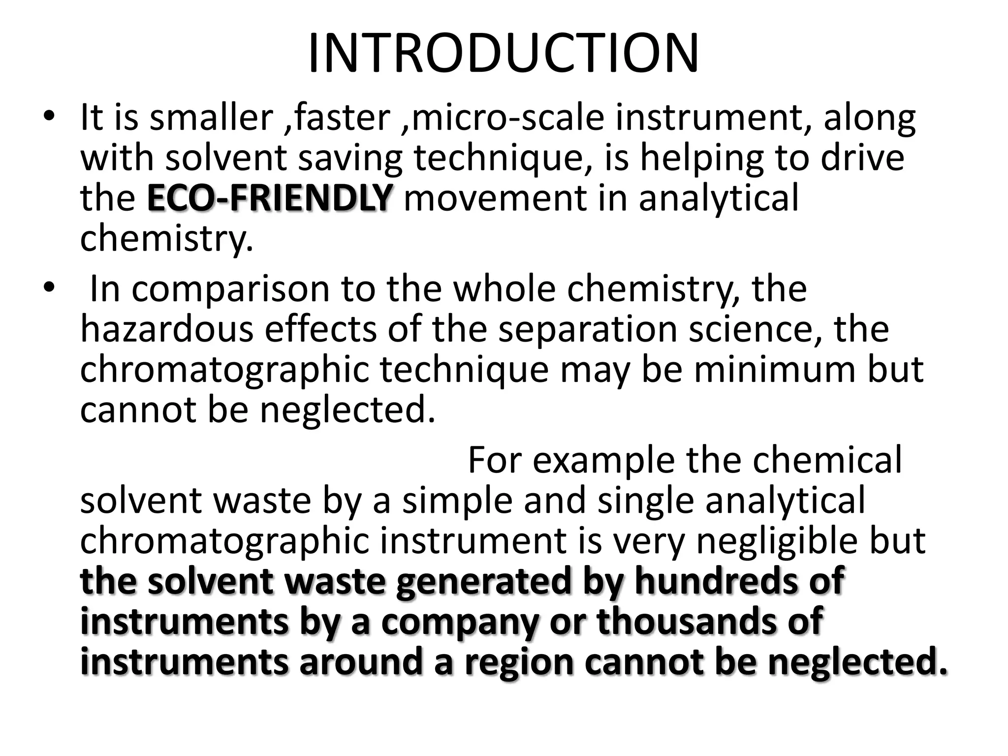 Green chromatography | PPTX