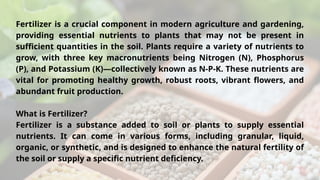 Understanding Fertilizer Numbers (N-P-K) | PPT