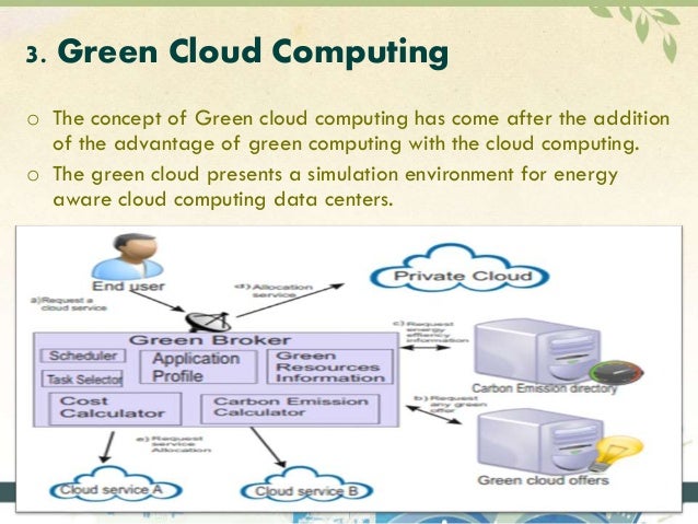 Green cloud computing
