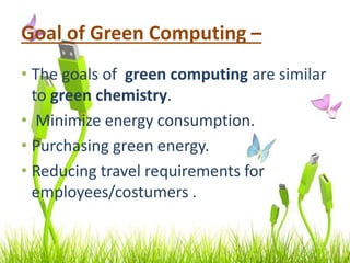 Green cloud computing | PPTX