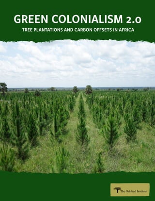 Green Colonialism 2.0: Tree Plantations and Carbon Offsets in Africa | PDF