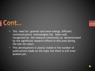 Green communication by GH NAGRI | PPTX