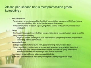 Green Computing Guide | PPSX