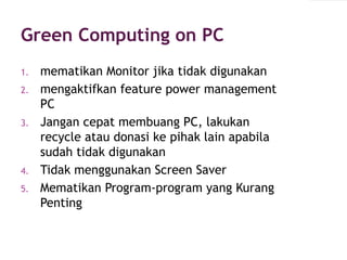 Green computing | PDF