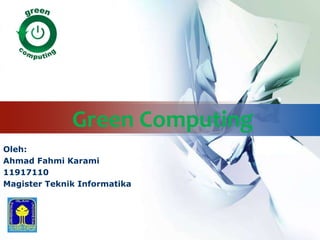 Green computing | PPTX