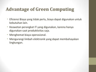 Komputasi Hijau dan Strategi IT | PPT