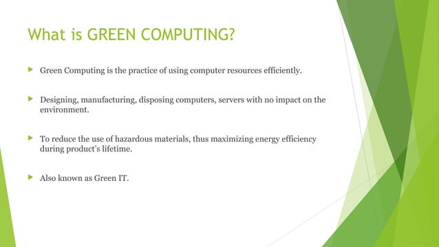Green computing | PPT