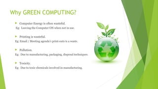 Green computing | PPT