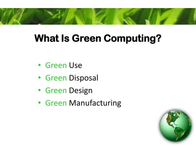 Green computing | PPT