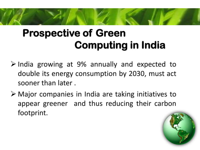 Green computing | PPT