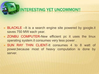 Green computing | PPT