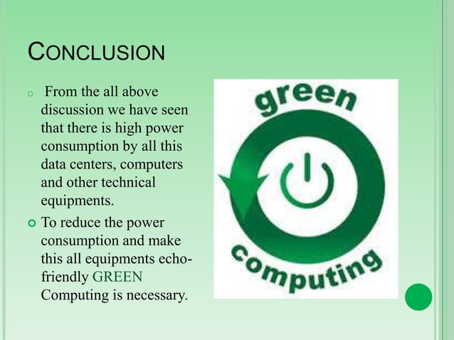 Green computing | PPT